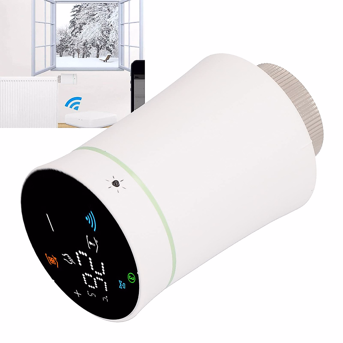 Smart Radiator Valve Mini Thermostats Programmable Smart Gateway Constant Temperature Radiator Thermostat for Air ConditioningHeatingetc.