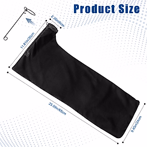 Black Table Saw Dust Collector Bag for 10" Tablesaws, Compatible with Bosch/Dewalt/Makita/Ryobi/Craftsman/Porter Cable/RIGID/Metabo/Kobalt Delta Table Saws, Belt Sander with 2.5" Dust Port (1 Pack)
