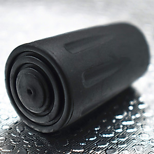 Rubber Tips Cover（8 Pack ） Replacement for Walking Sticks Hiking Trekking Poles Collapsible (Black)