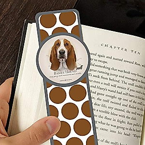 Basset Hound Dog Breed Set of 3 Glossy Laminated Bookmarks