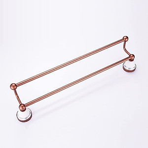 Bath Towel Bar European Rose Gold Towel Rack, Bath Towel Rail, Space Aluminum Towel Holder, Bathroom Rack Toilet Pendant Towel Holder