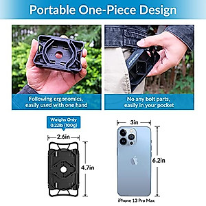 APEXEL Telescope Phone Adapter, One-Piece Smartphone Binocular Adapter for Android/iPhone, Compatible with Telescope, Monocular, Binocular, Microscope, Spotting Scope, Outdoor, Photography for Gift.