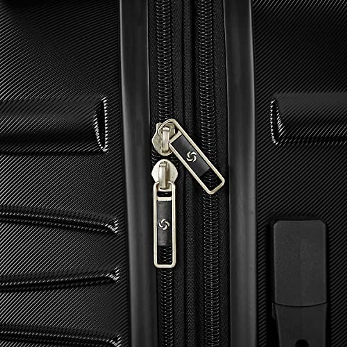 Samsonite Evolve SE Hardside Expandable Luggage with Double Spinner Wheels, Bass Black, 3PC Set (CO/M/L)