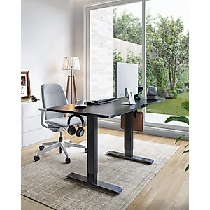 Marsail TZESD12B home-office-desks, 48 x 24 Inch, Black
