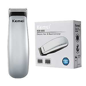 KEMEI Mini Clippers Trimmer Groomer Cordless Self-Haircut Kit Styling Shears with Stainless Steel