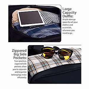 Rockland Duffel Bag, Black, 25"