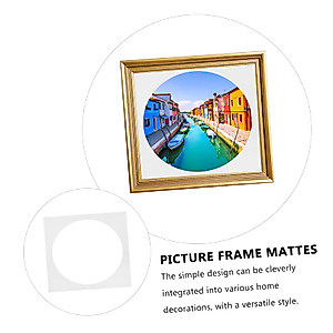 jojofuny Photo Frame Mat 3pcs Square Holes Matboard for Picture Frames Picture Frame Mats Photo Art Display Safe Sturdy