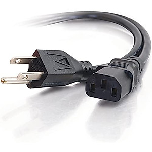 C2G 6FT Replacement AC Power Cord - Power Cable for TV, Computer, Monitor, Appliance & More (03134)