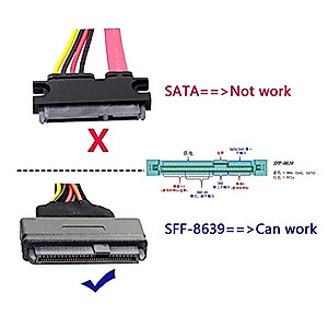 NFHK PCI-E 3.0 4.0 to SFF-8643 Card Adapter and U.2 U2 SFF-8639 NVME PCIe SSD Cable for Mainboard SSD