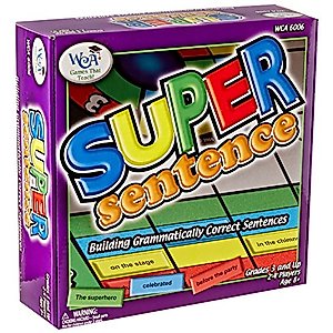 Learning Advantage 6006 Super Sentence Game, Grade: 2 to 4, 9" Height, 2.5" Width, 8.5" Length
