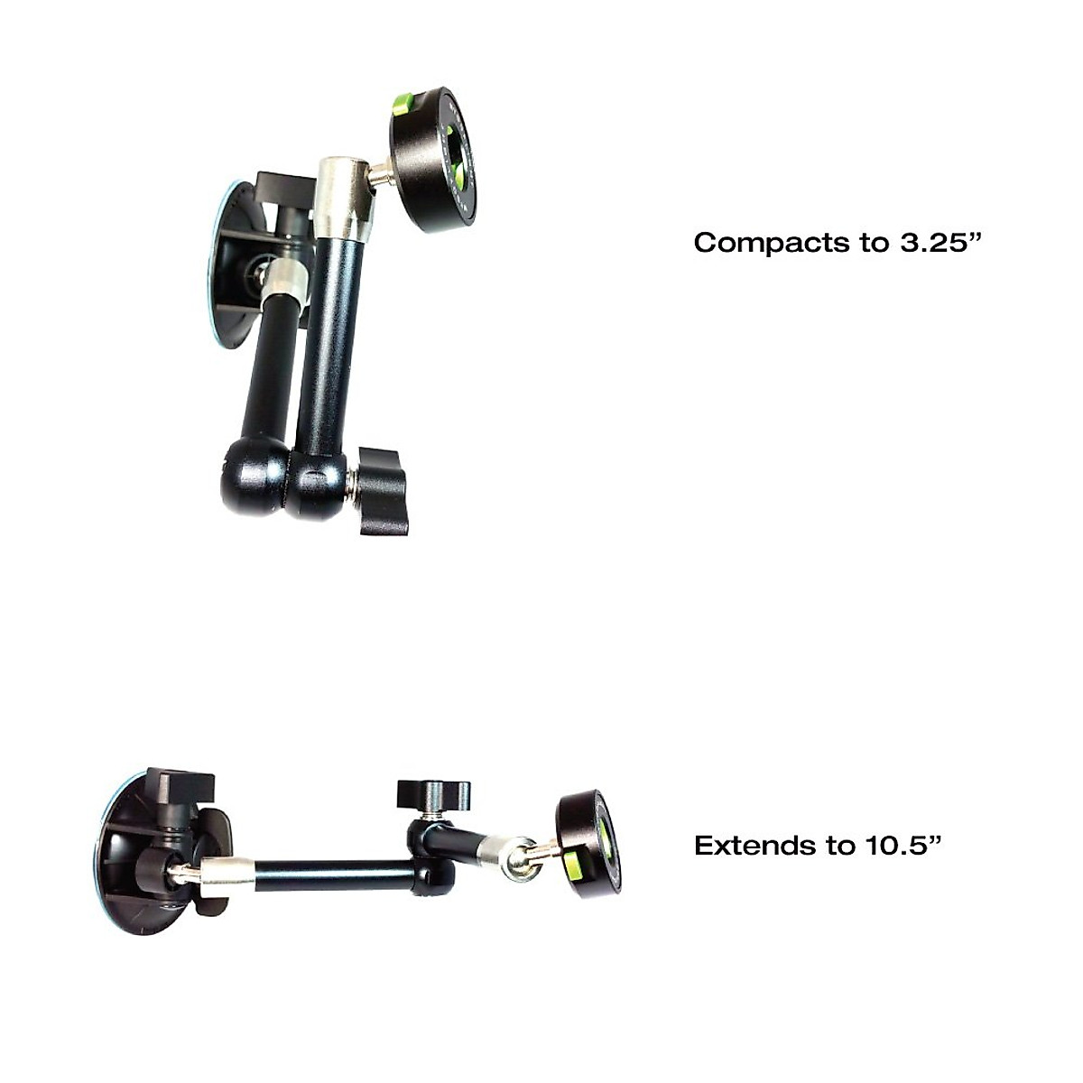 MYGOFLIGHT Flex Suction Cup Articulated Arm Sport Mount and Universal Cradle Kit for Any 7”-11” iPad Mini Air Pro Android Tablet PC for Airplane Car RV Truck Boat Window Mounting