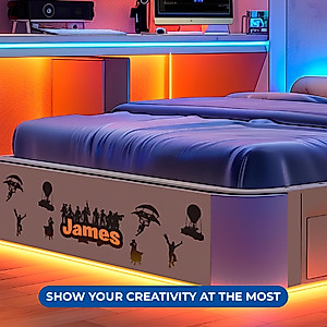 Wall Decor Famous Game Custom Name I Nursery Wall Decal for Boy Room Decorations I Wall Sticker for Bedroom I Multiple Options for Customization (Wide 30"x 16" Height)