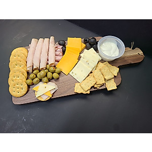 Personalized Natural Walnut Charcuterie Board Meat and Cheese Serving Tray Wedding Gift, Housewarming Gift,