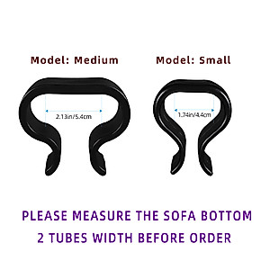 SUQ I OME Pack of 10 Outdoor Patio Garden Wicker Rattan Furniture Aligment Sofa Rattan Chair Fastners Clip Sectional Connector - Non Slip (1.74 inches,Small)