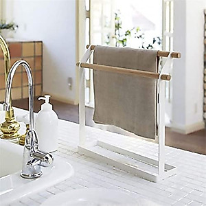 FCMLD Removable Towel Holder Jewelry Stand Loor-Standing Towel Rack Accessories for Bathroom Living Room