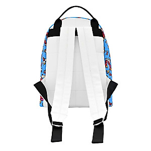 BRITTO Romero Vegan Leather Small Backpack, Flying Hearts