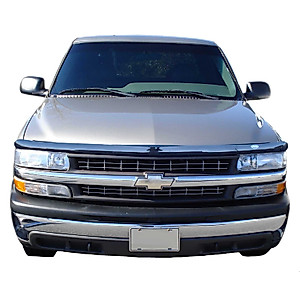 Auto Ventshade [AVS] Hoodflector/Bug Shield for 2000-2006 Chevrolet Tahoe, Suburban 1500 & 2500, 1999-2002 Silverado 2500, 2001-2002 Silverado 3500 | Medium Profile - Smoke, 1 pc. | 21936
