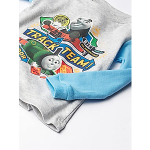 Thomas & Friends boys Toddler Baby 4-piece Long Sleeve Pajama Set, Blue, 12 Months US