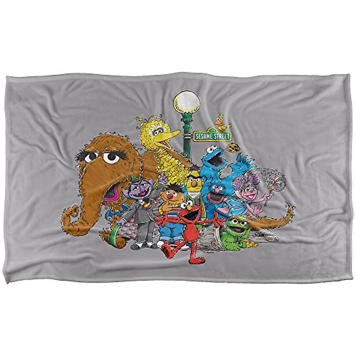 Sesame Street Group Street Light Officially Licensed Silky Touch Super Soft Throw Blanket 36" x 58"