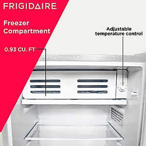 Frigidaire EFR376-MOONBM Retro Bar Fridge Refrigerator with Side Bottle Opener, 3.2 cu. Ft, Moonbeam
