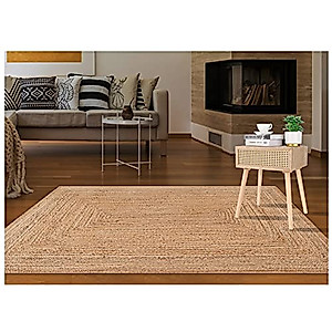 Jute Rug,Rag Rug,Rug, Rugs 4x6 ft,Jute Rug 4x6,Jute Entryway Rug,4x6 Rug,Area Rug, Area Rug 4x6,Braided Area Rug,Entry Rug,Natural Rug, Jute Braided Rugs 4x6 ft (48x72 inch) Natural