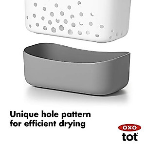OXO Tot Stand Up Bath Toy Storage – Gray