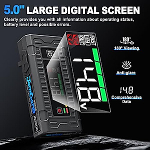 JOMGAND JQ3500 Portable Jump Starter, 3500A 12V Car Battery Booster Pack for Upto 10.0L Gas or 8.5L Diesel Engines, Jumper and Jump Box with 100W Two Way Fast Charge, 36 Months Ultra-Long Standby