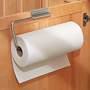 InterDesign Kitchen, Brushed Stainless Steel Forma Over The Cabinet Paper Towel Holder