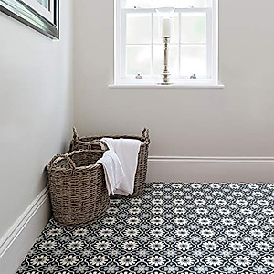 FloorPops FP2944 Sevilla Peel & Stick Floor Tiles, Multicolor