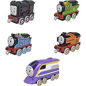 Thomas & Friends Toy Trains for Kids, Adventures Engine Pack, Set of 5 Push-Along Vehicles for Preschool Kids Ages 3 and Older