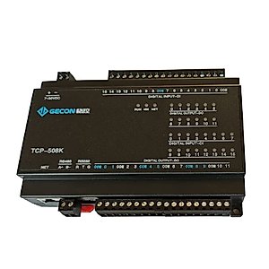 Davitu Motor Driver - 12-channel relay output, 16-channel digital input, RJ45 Ethernet Modbus TCP controller, compatible with RS485+232 - (Voltage: Ethernet)