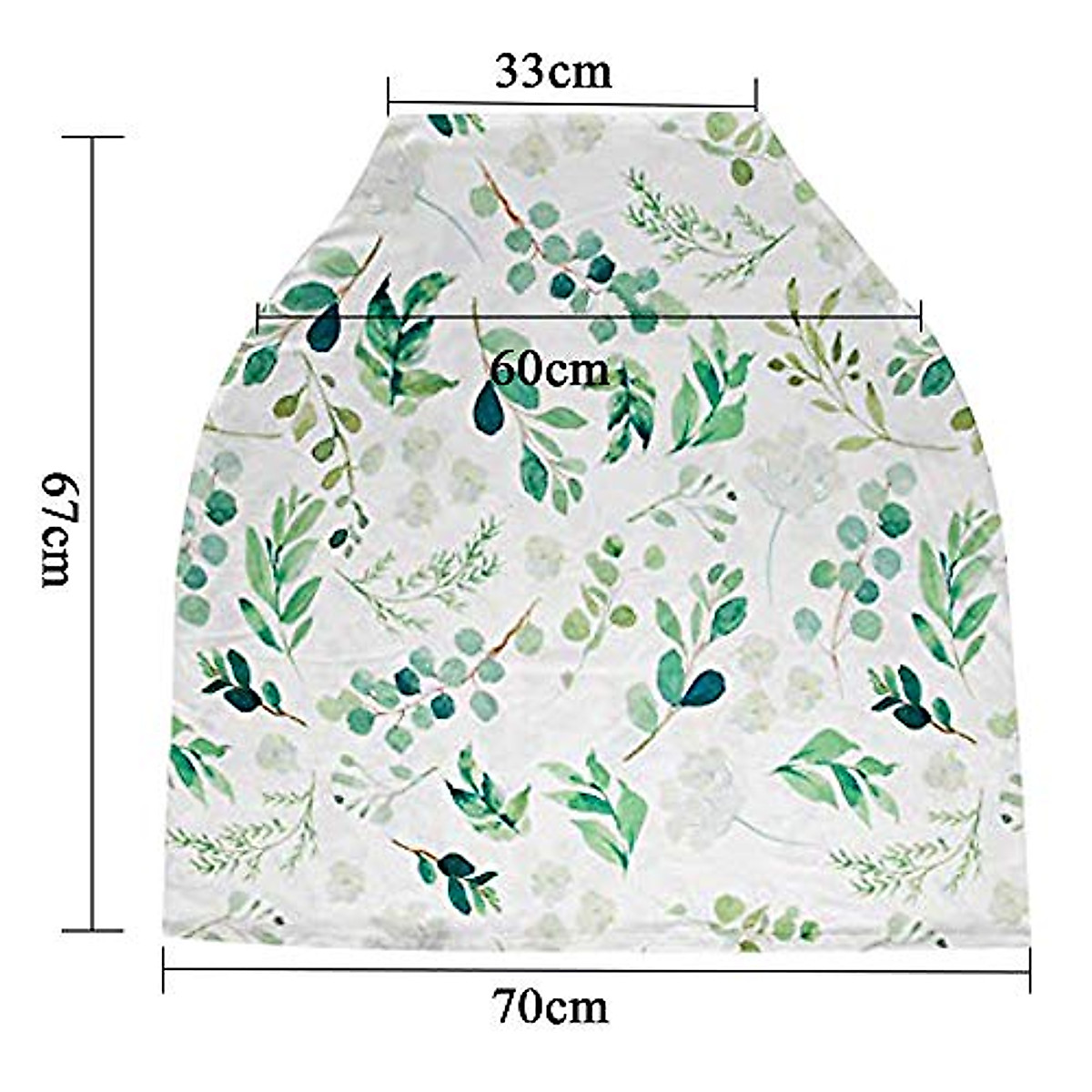 NEWITIN 2 Pieces Flower Nursing Cover Breastfeeding Scarf Baby Car Seat Covers, Infant Stroller Cover, Carseat Canopy for Girls and Boys