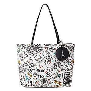 Karl Lagerfeld Paris Adele Tote White Combo One Size