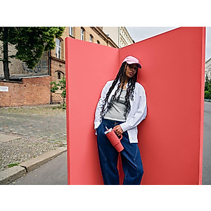 Stanley Quencher H2.0 Tumbler with Handle and Straw 30 oz | Flowstate 3-Position Lid | Cup Holder Compatible for Travel | Insulated Stainless Steel Cup | BPA-Free | Hot Coral