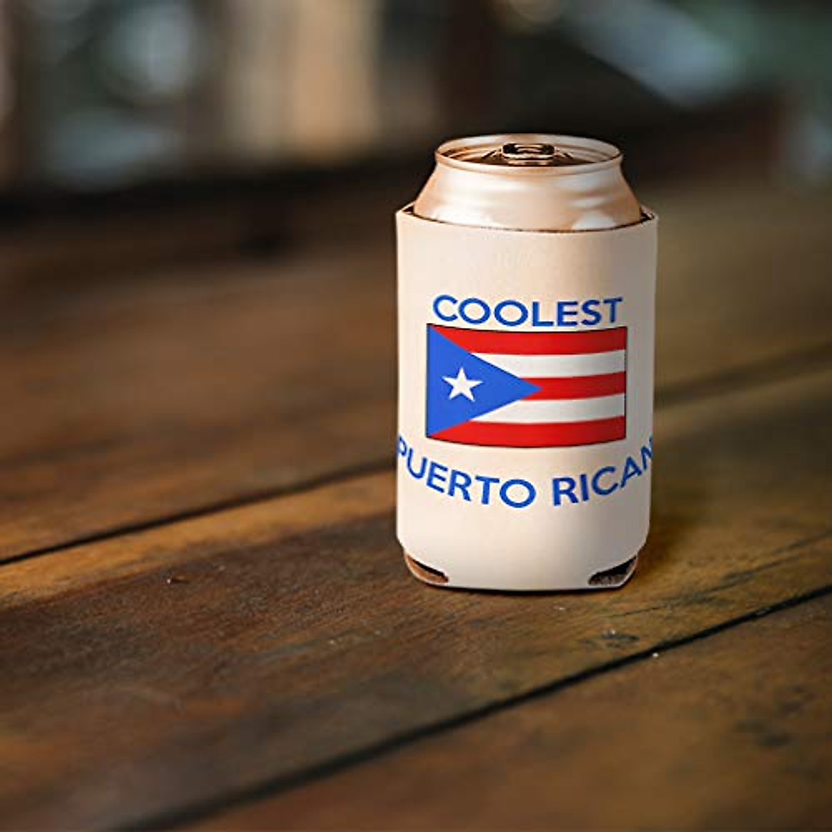 Custom Sleeves for Cans Drink Cooler Coolest Puerto Rican Countries Rica Scuba Foam Party Beer Cover White Personalized Text Here