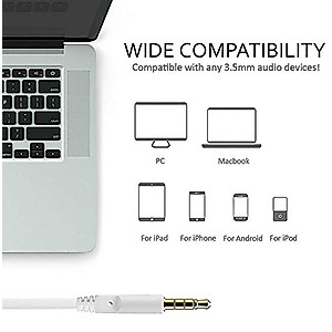 Aux Headphones/Earphones/Earbuds 3.5mm Wired Headphones Noise Isolating Earphones with Built-in Microphone & Volu