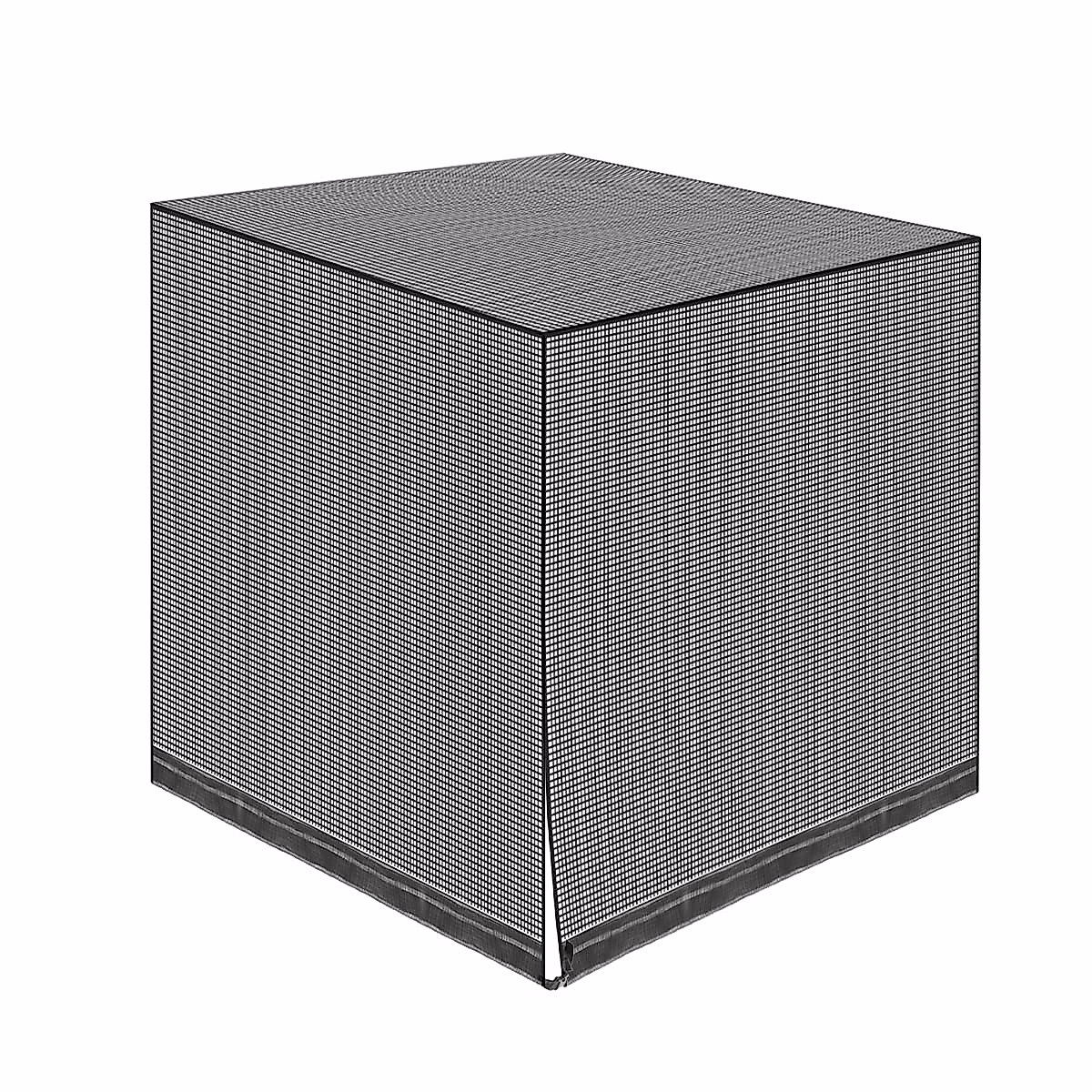 CoastaCloud Air Conditioner Covers for Outside Units, Full Mesh Central Air Conditioner Cover, All Seasons AC Leaf Guard Cover for Outdoor, 31.5" x 31.5" x 35.4" / 80 x 80 x 90cm, Black