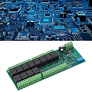 Electrical Relay Module, 12 Optically Isolated Input 12 Channel 64 Devices Parallel Relay Board for Circuit (24V)