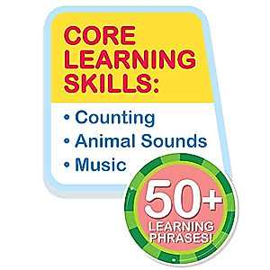 Just Play CoComelon Learning Book Interactive Toy for Toddlers with 3 Learning Modes, Music, Numbers, Animal Sounds, 50 Learning Phrases, Ages 18+ Months, Kids Toys for Ages 18 Month,Multi-color
