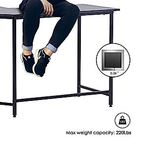 ivinta Modern L-Shaped Computer Office Desk, Gaming Corner Desk with Monitor Stand, Home Office Study Writing Table Workstation for Small Spaces