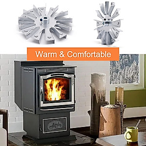 Criditpid Replacement 3-20-502221 Double Paddle Exhaust Fan Blade for Harman P68, XXV, P43, P61, P38, P38+ Pellet Stoves, 5" Double-sided Motor Blade for Harman Advance, Accentra 52i.