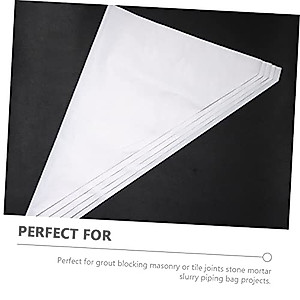 LIGHTAOTAO 100pcs Pointing Bag Grout Bag Grout Sealer Grout Tools for Tile Tip Cement Sealer Bag Grouting Bag Mortar Bag Plastic sealable Bags Tile Tools ldpe Piping White Masonry grouter