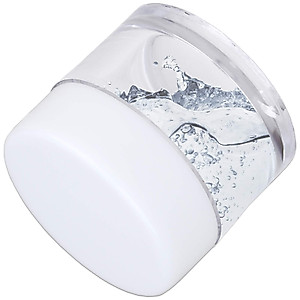 Beauticom High-Graded 7 Grams/7 ML (Quantity: 24 Packs) Thick Wall Crystal Clear Plastic LEAK-PROOF Jars Container with White Lids for Cosmetic, Lip Balm, Lip Gloss, Creams, Lotions, Liquids