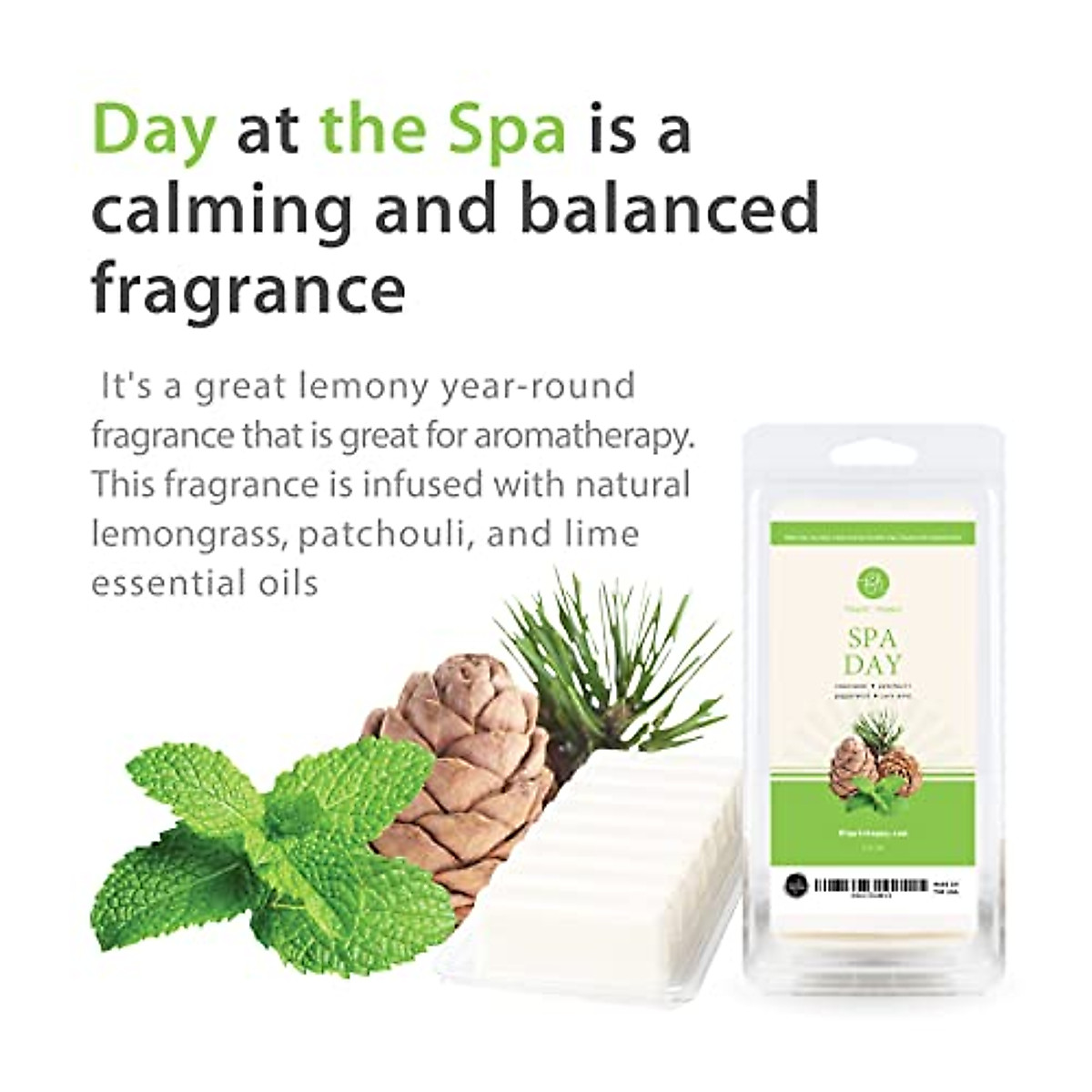 Flippin' Happy Spa Day and 10 Pieces of Regular Yellow Wax Melt Warmer Liners Bundle