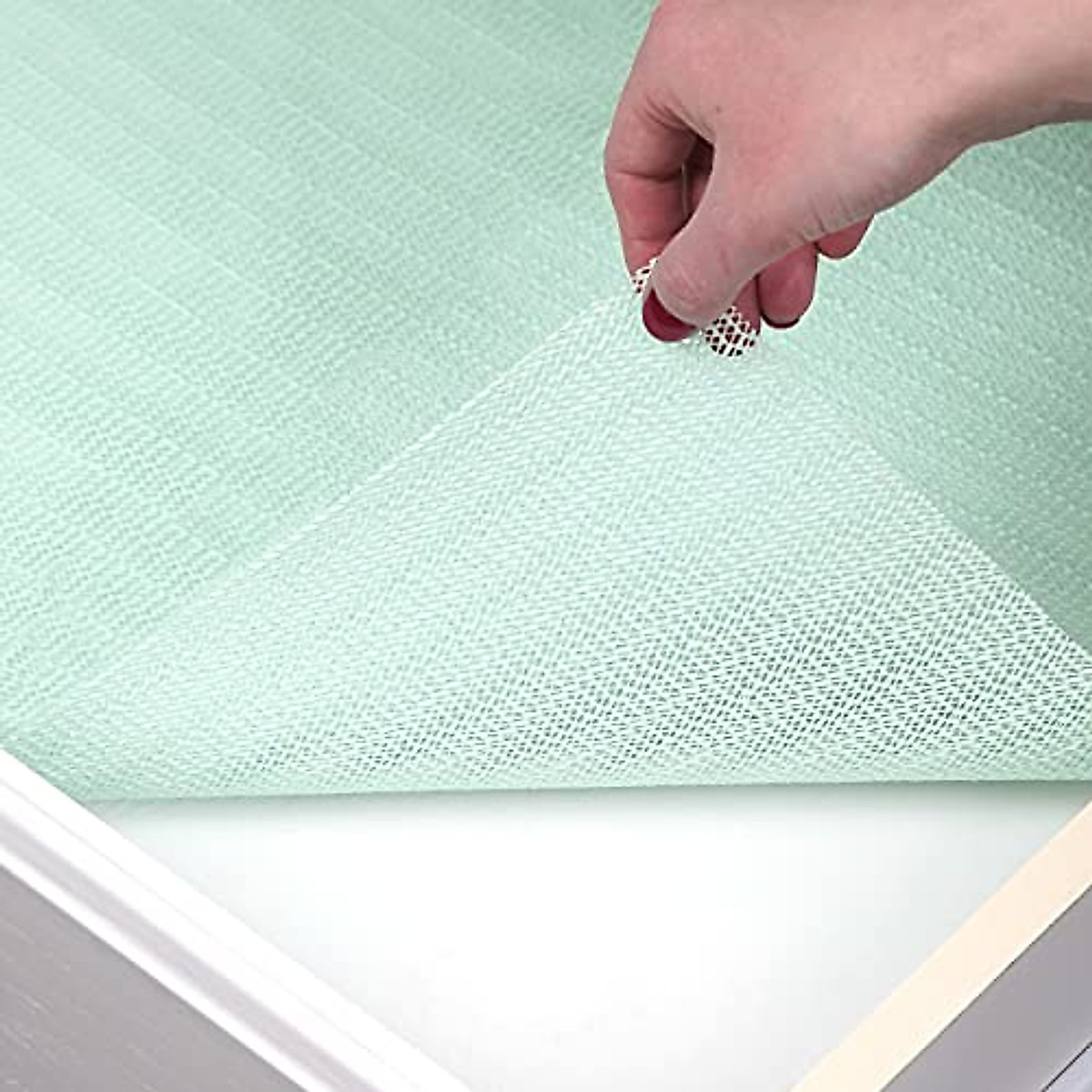 Con-Tact Brand Grip Classic Non-Adhesive Shelf, Cabinet and Drawer Liner, 12" x 5', Sage