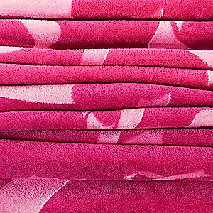Infinity Republic Pink Ribbon (Pink) Breast Cancer Awareness Super Plush Blanket - 50x60 Soft Throw Blanket - Perfect for Cuddle Season!