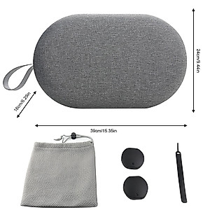 Flroha PS VR2 Carrying Case | Lightweight Waterproof Hard EVA Storage Bag | Suitable for PS VR 2 Headset and Touch Controllers Accessories