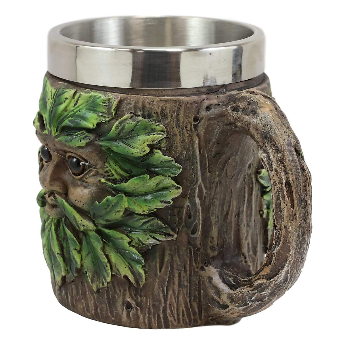 Ebros Gift Whimsical Magic Forest Spirit Chibi Greenman Drink Mug With Tree Bark Design Texture Beer Stein Tankard Coffee Cup 16oz Fantasy Willow Of The Wisteria Woods