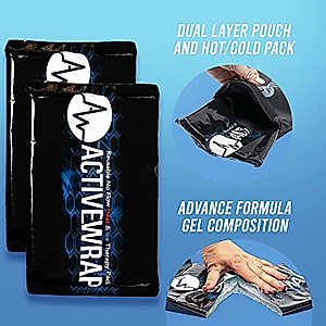 ActiveWrap Bundle - Foot and Ankle Ice Pack Wrap with Reusable Ice Packs for Injuries