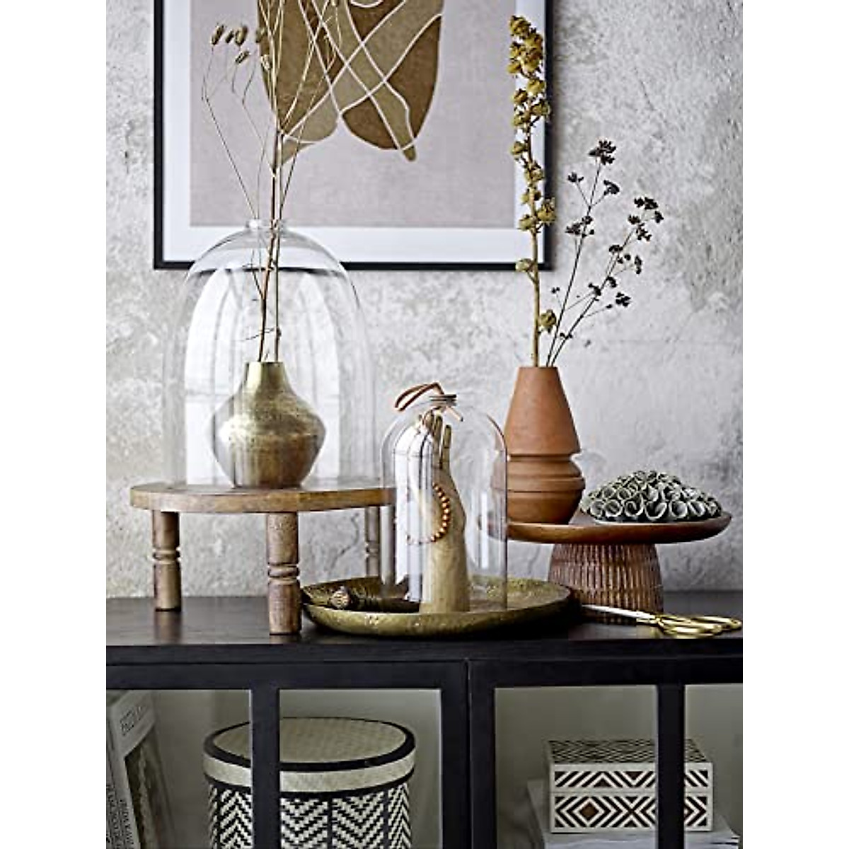 Creative Co-Op Hammered Metal Vase with Antique Finish